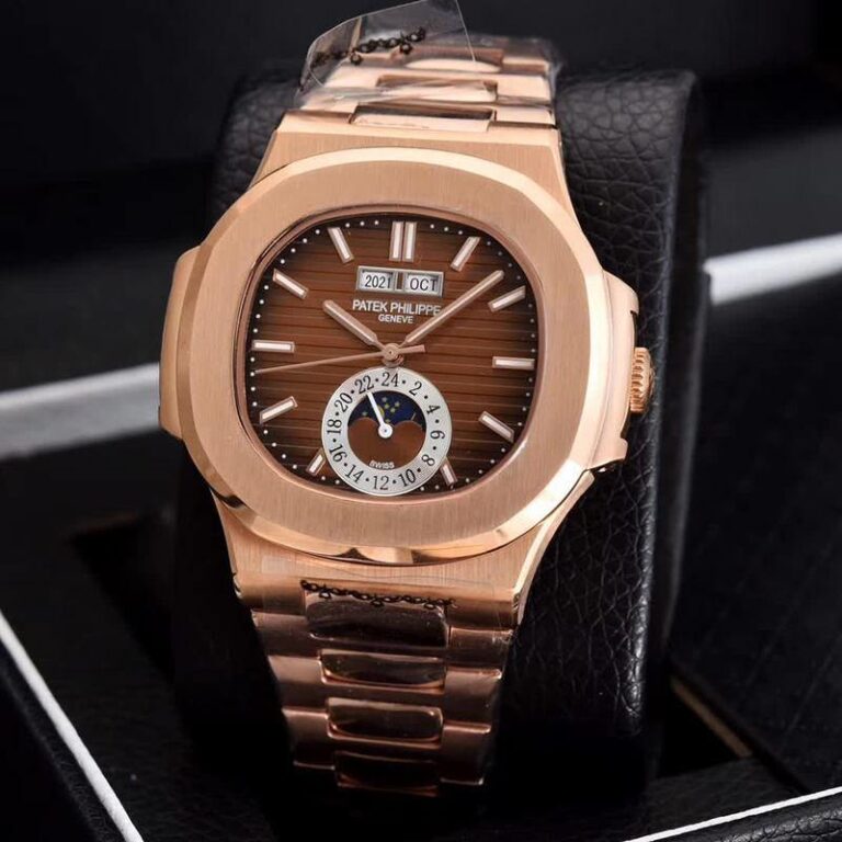 Exact 1:1 Clone Patek Philippe Nautilus 5726/1A Rose Gold Brown Dial