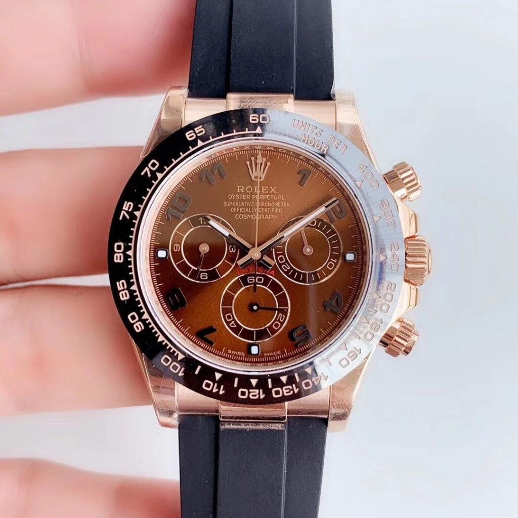 Rolex Daytona Oysterflex 116515LN Chocolate Dial AAA Replica • Super ...