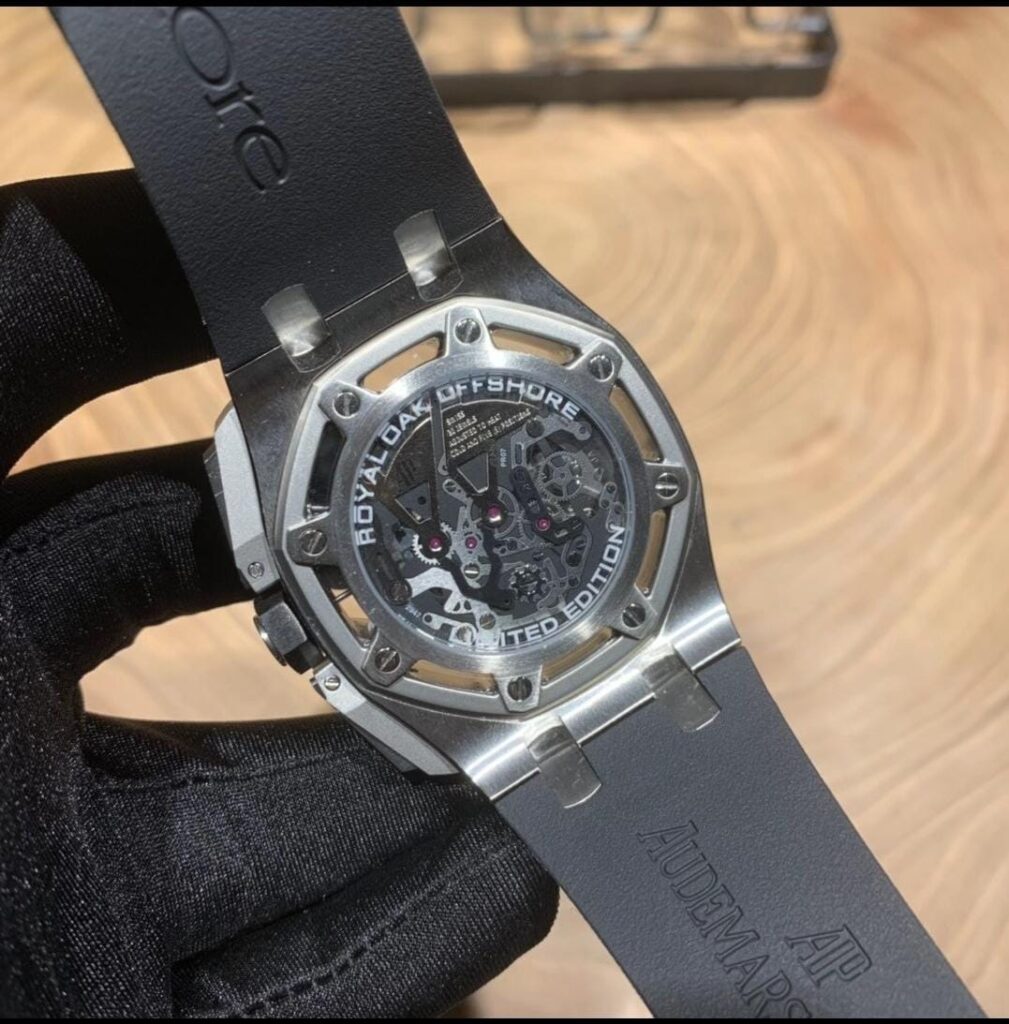 Luxury Iced AP Royal Oak Offshore Tourbillon Skeleton Replica