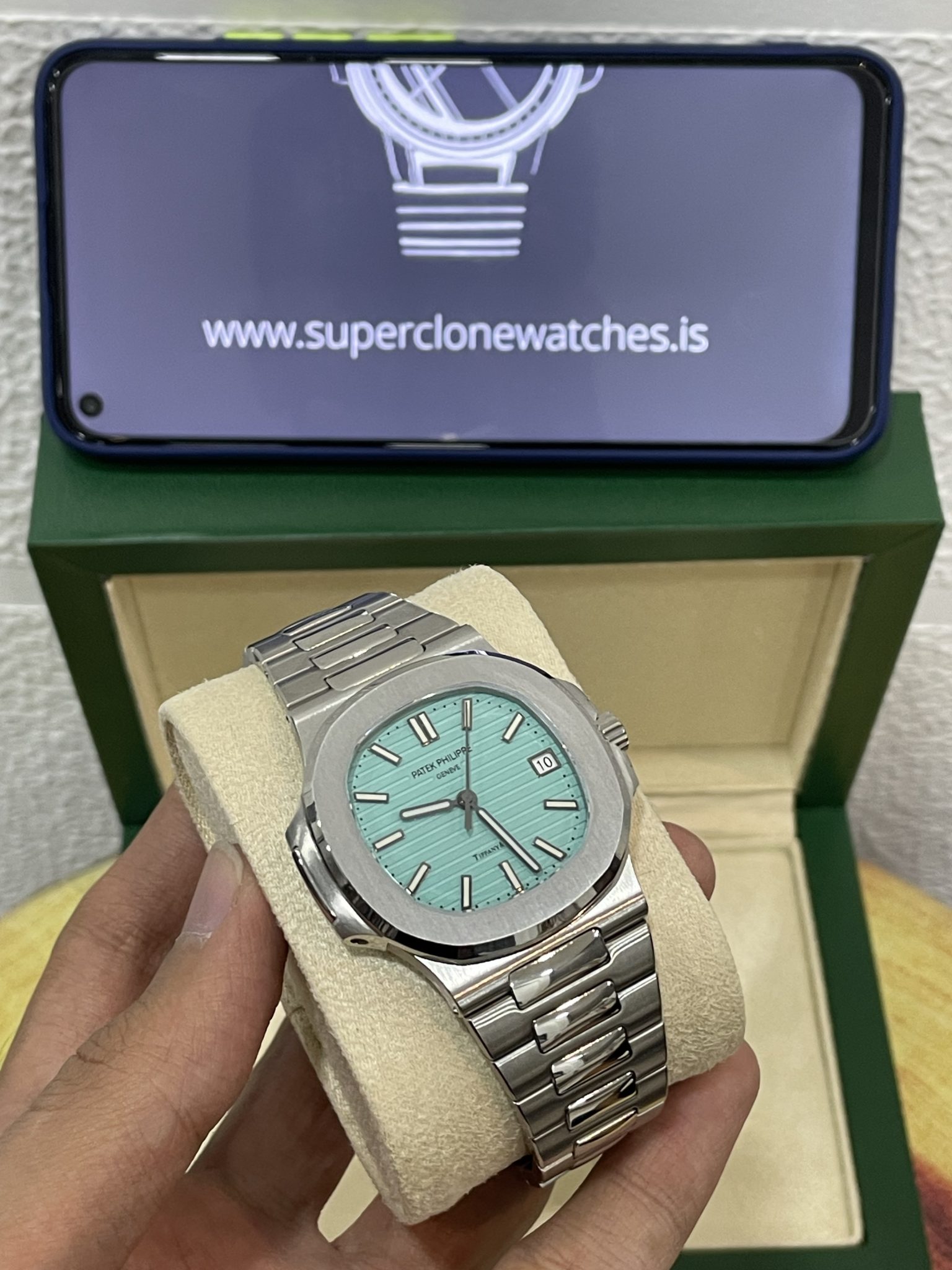 Patek Philippe Nautilus tiffany Best 1:1 Replica • Super Clone Watches