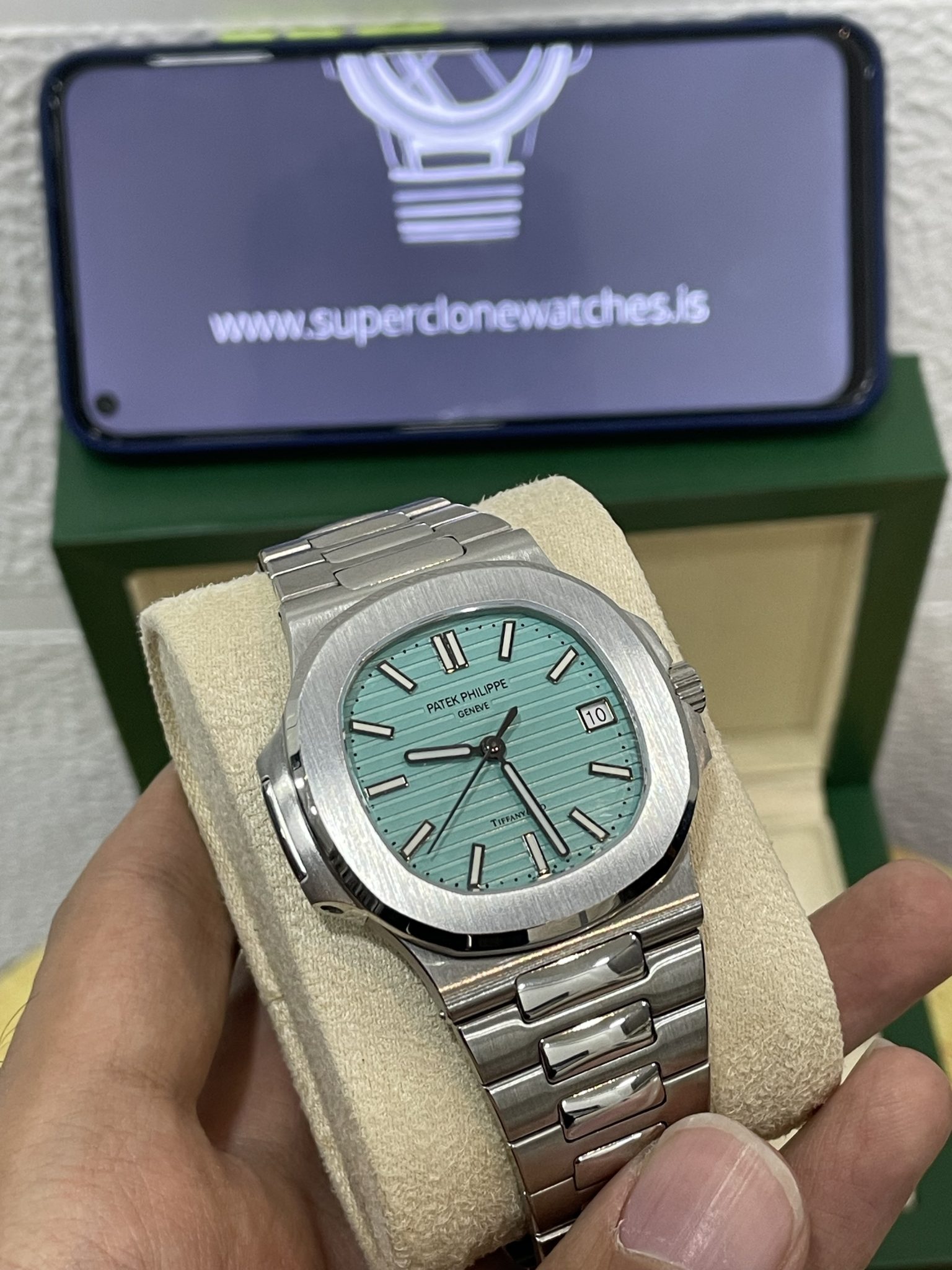 Patek Philippe Nautilus tiffany Best 1:1 Replica • Super Clone Watches