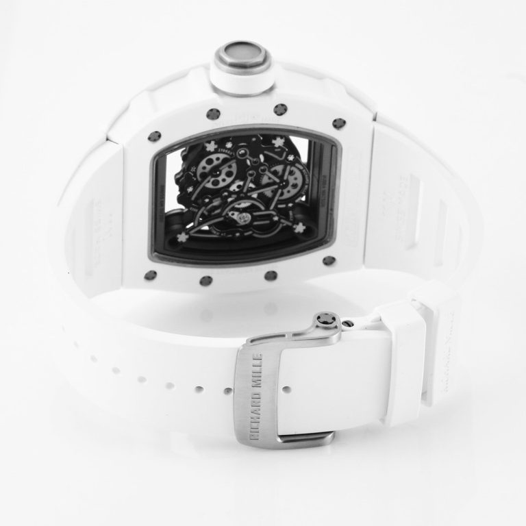 1:1 Replica Richard Mille RM55 Bubba Watson White Ceramic
