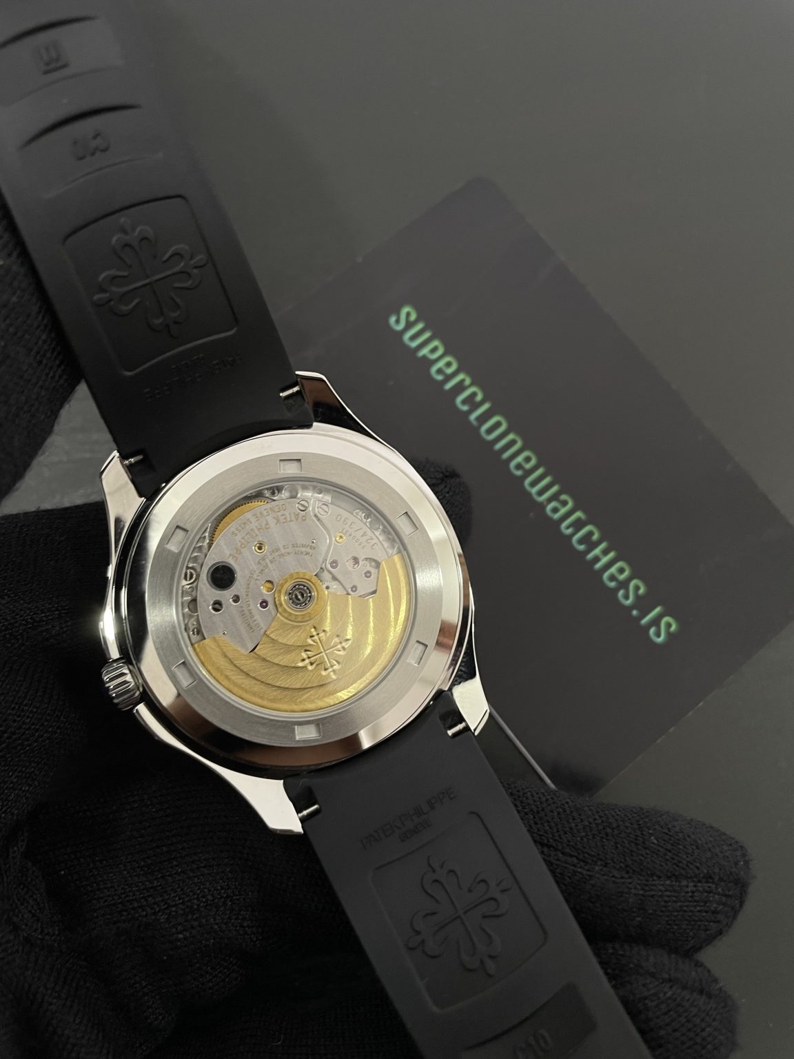 Black Patek Philippe Aquanaut Superclone Replica For Sale