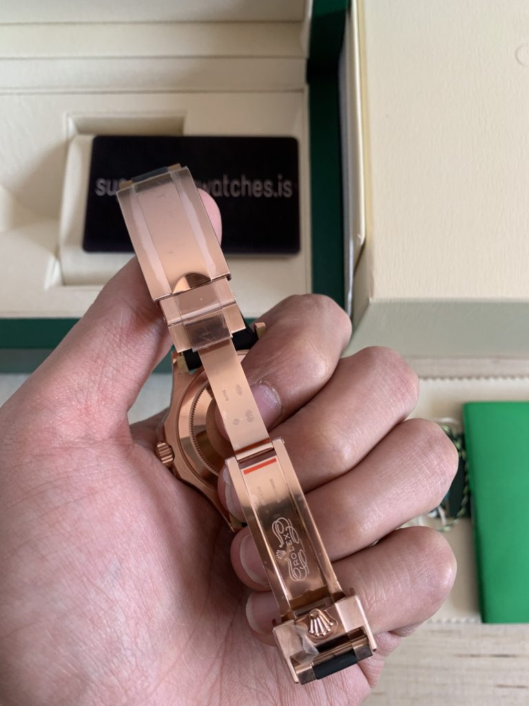 Oysterflex Rolex Yacht Master 40 Rose Gold 1:1 Swiss Super Copy